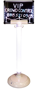 LED Lighted Stanchion Posts | Vip Crowd Control LED Posts